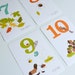 Woodland Counting Flash Cards Set of 10 Nursery Wall Decor - Etsy