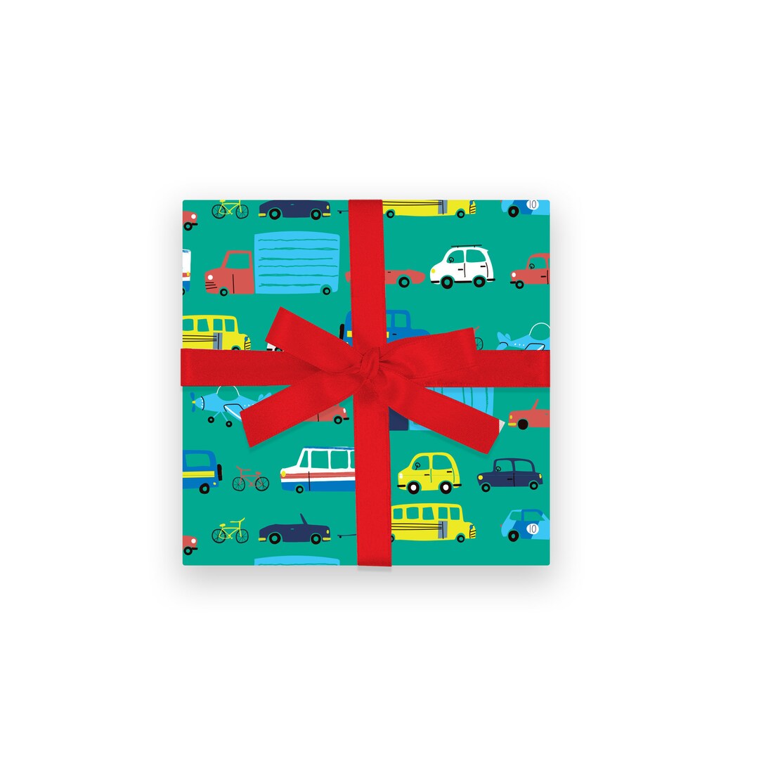 GIFT WRAP - Cars and Trucks - Etsy