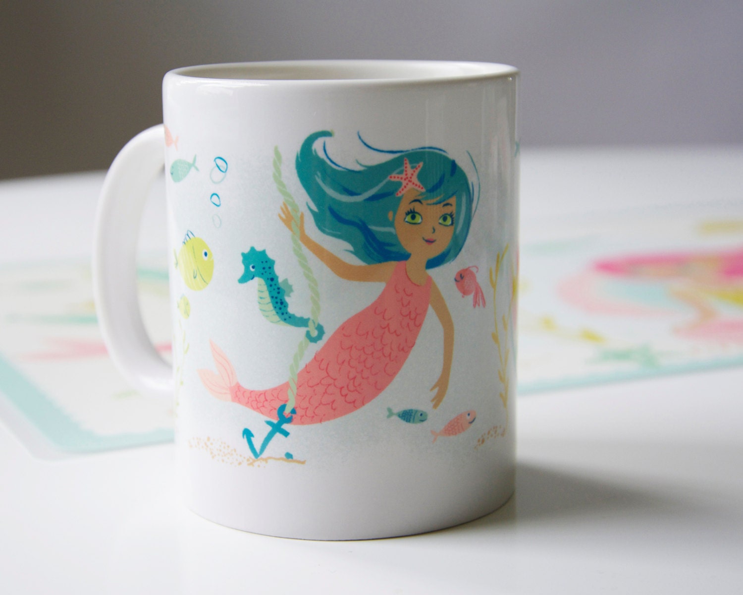 Mermaid Mug 11 Oz. Ceramic - Etsy
