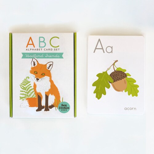 ABC Card Set Woodland - Etsy