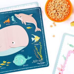 PLACEMAT for Kids, Sea Creatures, Ocean Fish Place Mat - Etsy