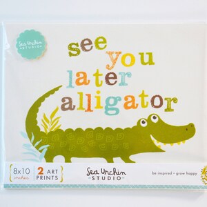 See You Later, Alligator Wall Art, Nursery Wall Decor for Children, Art ...