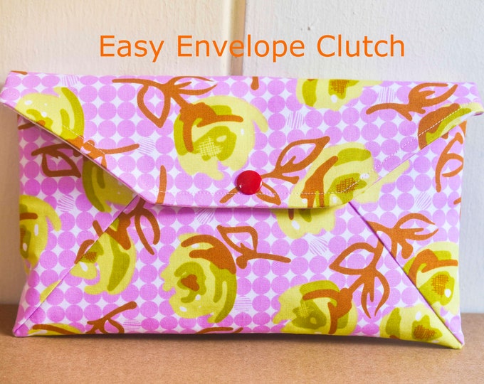Envelope Bag - PDF Sewing Pattern and Tutorial in Englis H - T010 ...