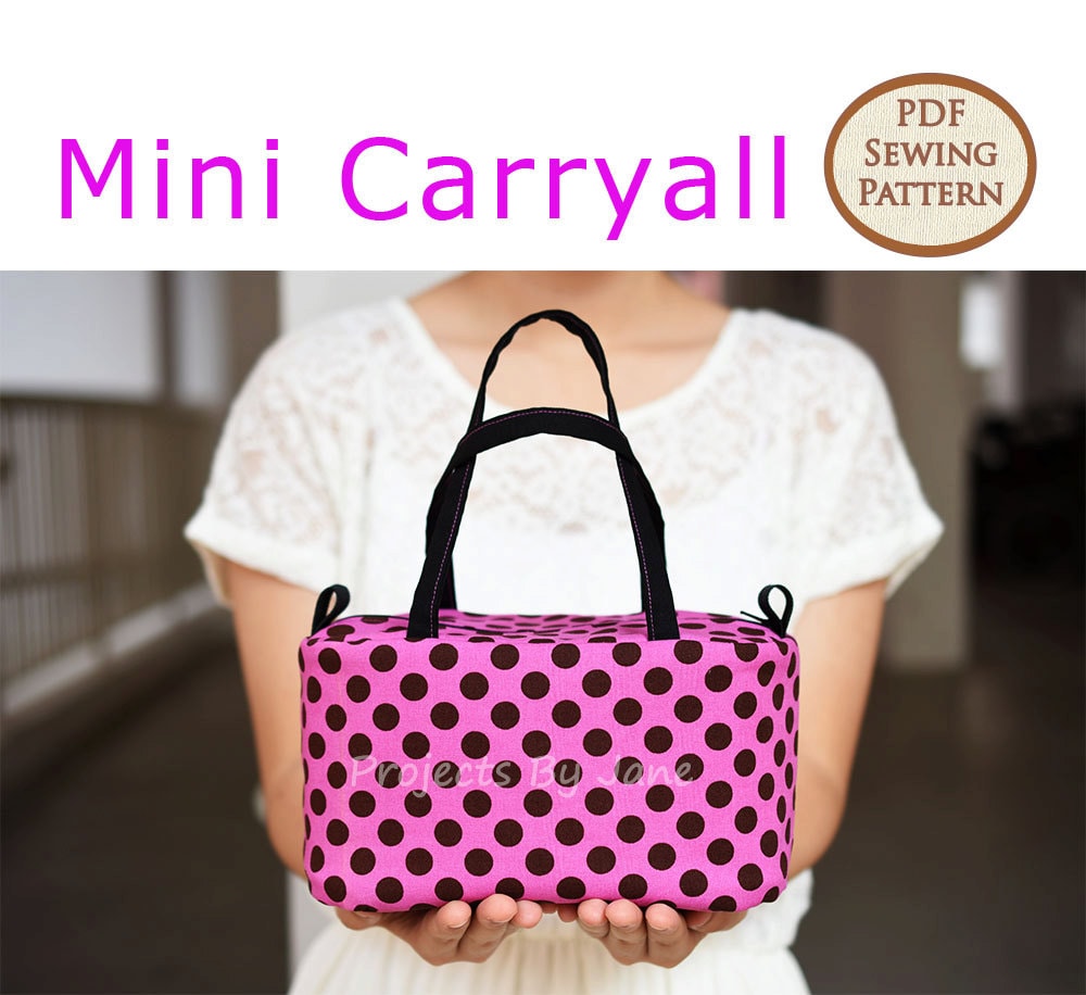 Mini Carryall PDF Easy Sewing Pattern PDF Sewing Pattern - Etsy Canada