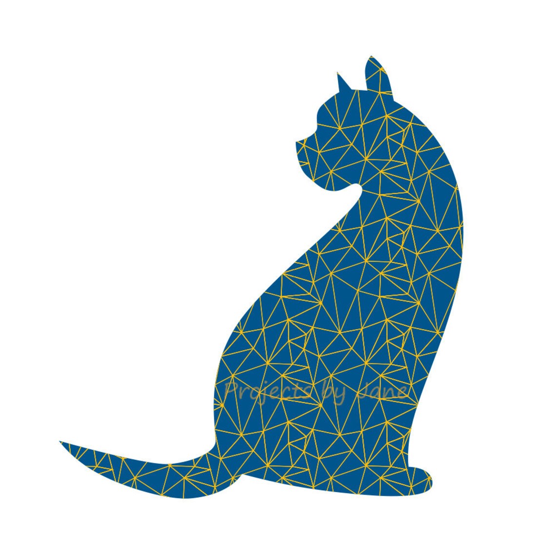 Curious Cat Applique Template PDF Applique Pattern - Etsy