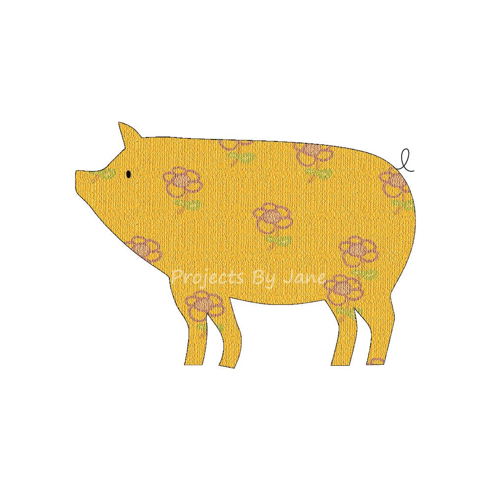 Pig applique template PDF applique pattern applique | Etsy