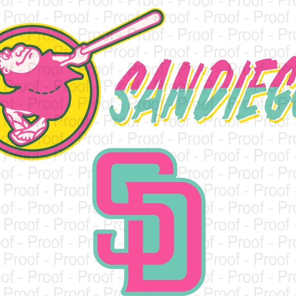 Sd Padres Font - Etsy