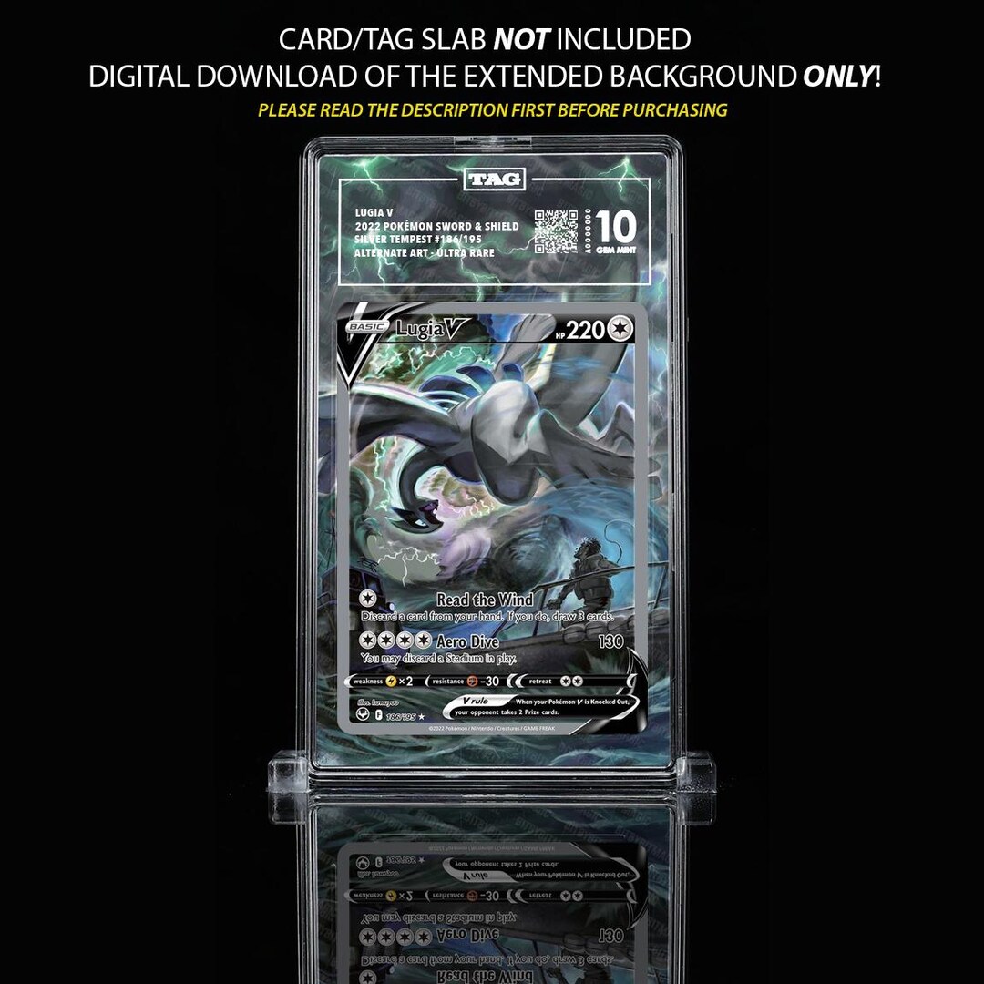 Lugia Pokemon Card, Mega Charizard, TAG Slab, Pokemon Extended Art ...