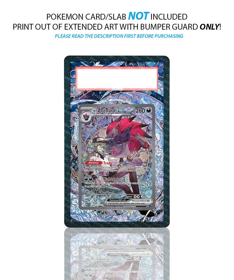 N's Zoroark Pokemon Card Extended Art, Ascended Heroes, PSA Bumper ...