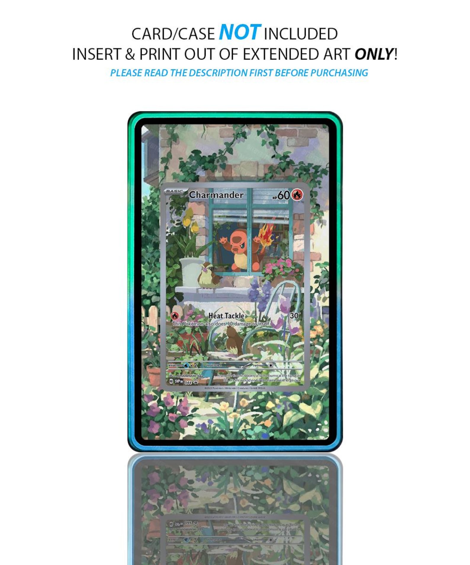 Charmander Pokemon Card Extended Art, Scarlet & Violet, Ultra Pro One ...
