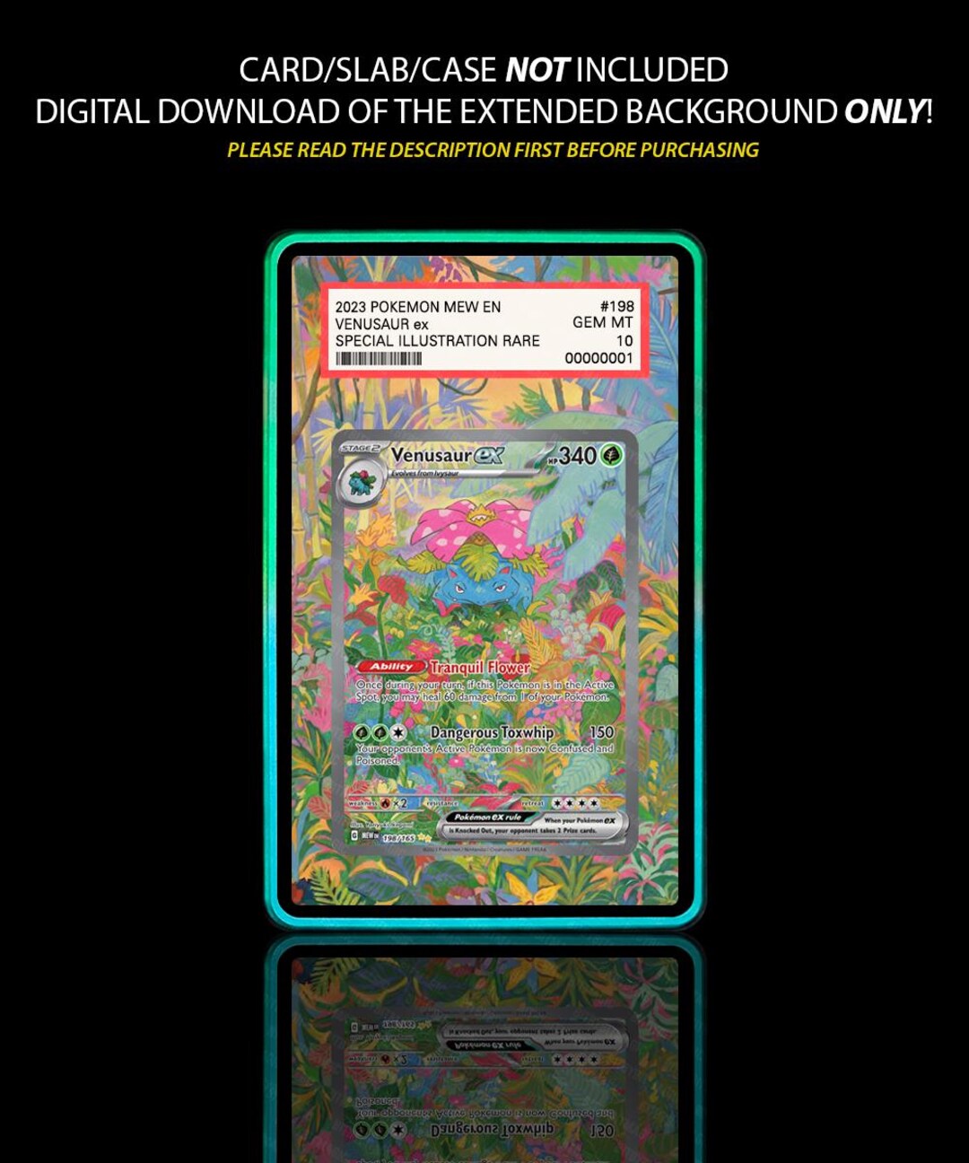 Venusaur Pokemon Card Extended Art, Pokemon 151 - Etsy