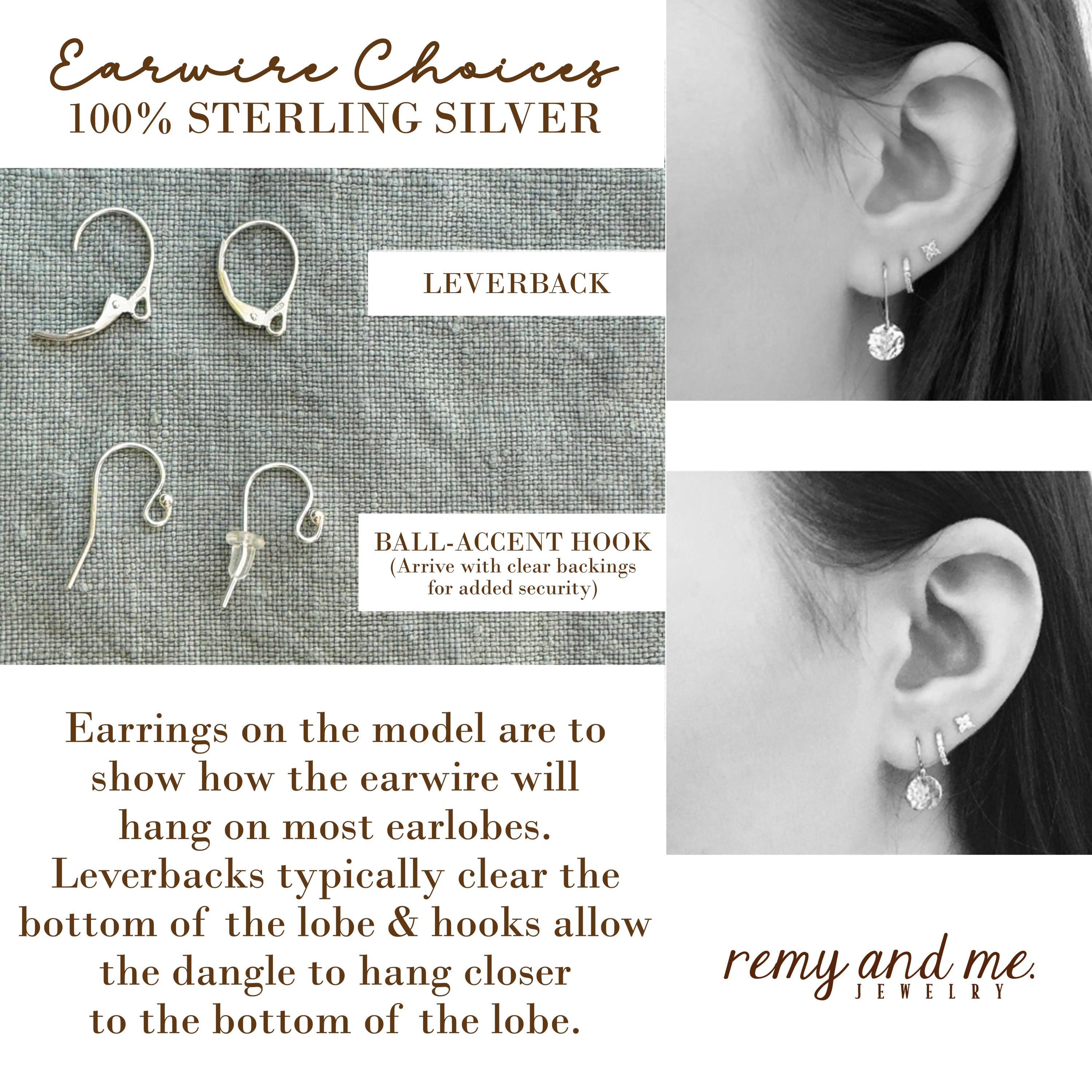 Dainty Mixed Metal Earrings, Small Dangle With Leaf Design Leverback ...