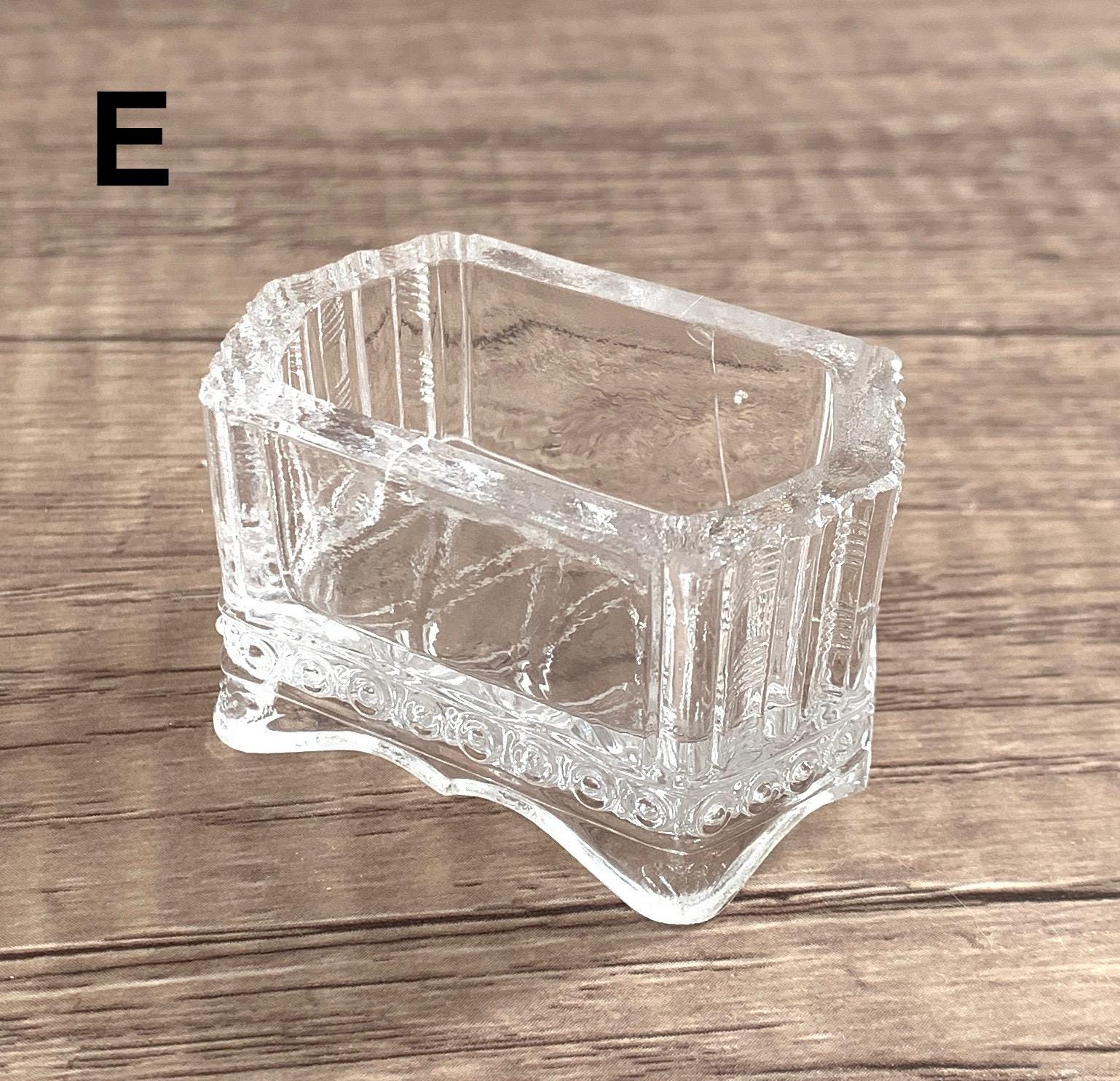 Vintage Glass Salt Cellars Choice of Glass Salt Cellars Cut Glass Salt ...