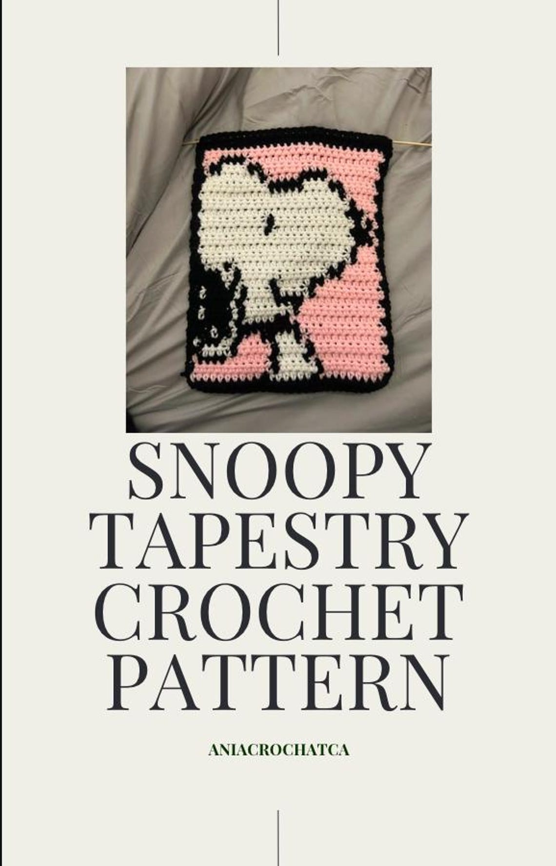 Snoopy Tapestry Crochet Pattern - Etsy UK