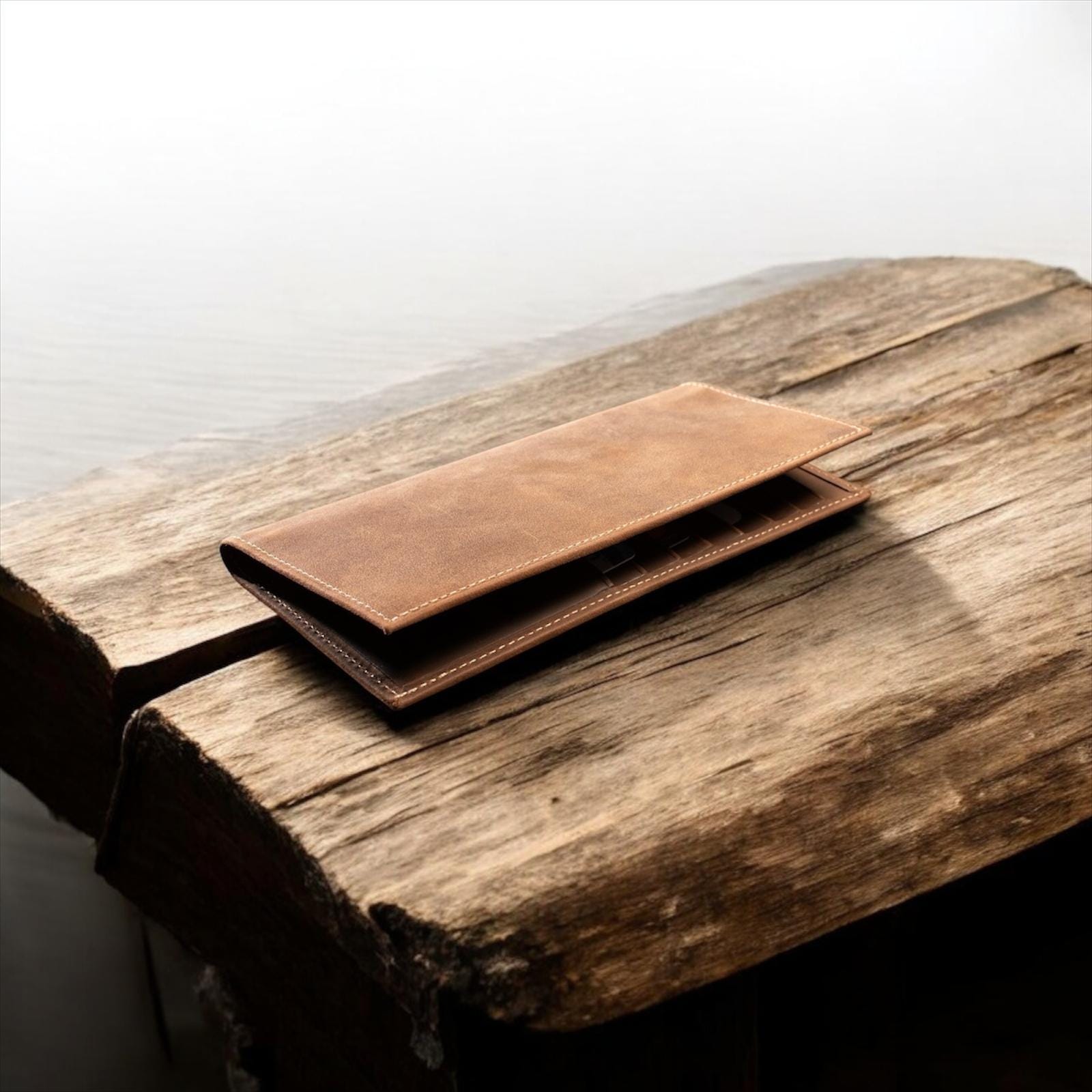 Personalized Checkbook Cover, Special Gift W103, Genuine Leather ...