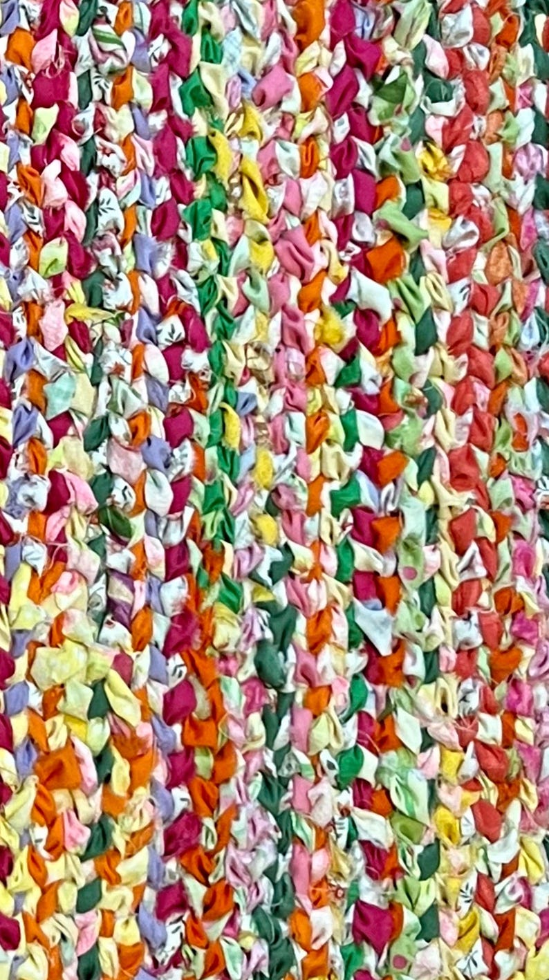 Spring Colors, Twined Rag Rug - Etsy