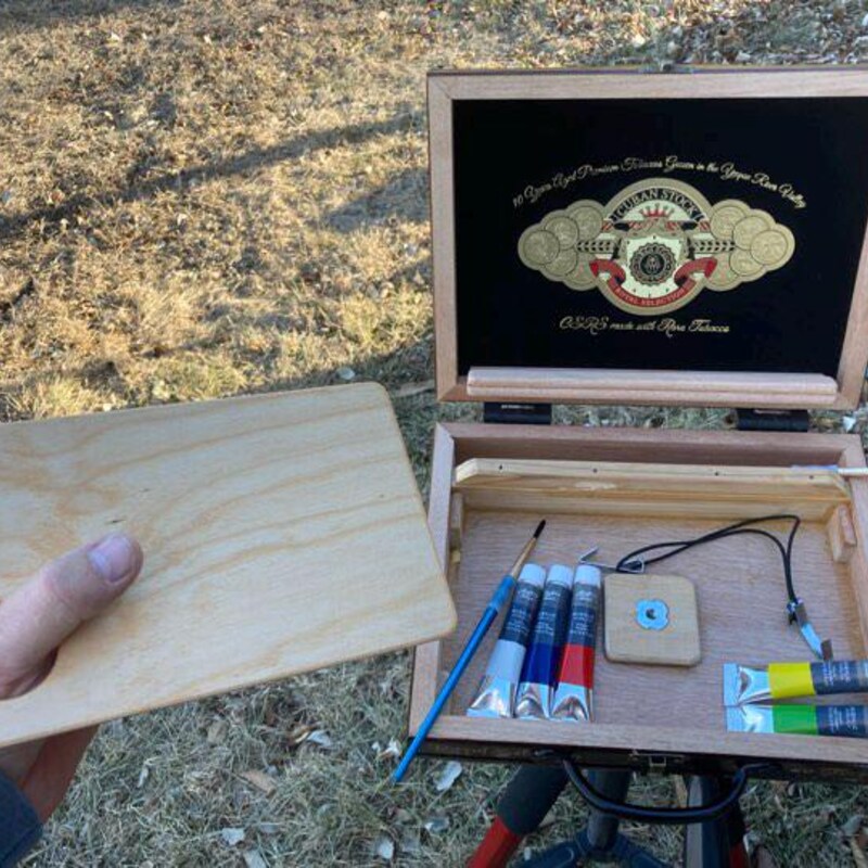 Painted Cigar Box - Etsy