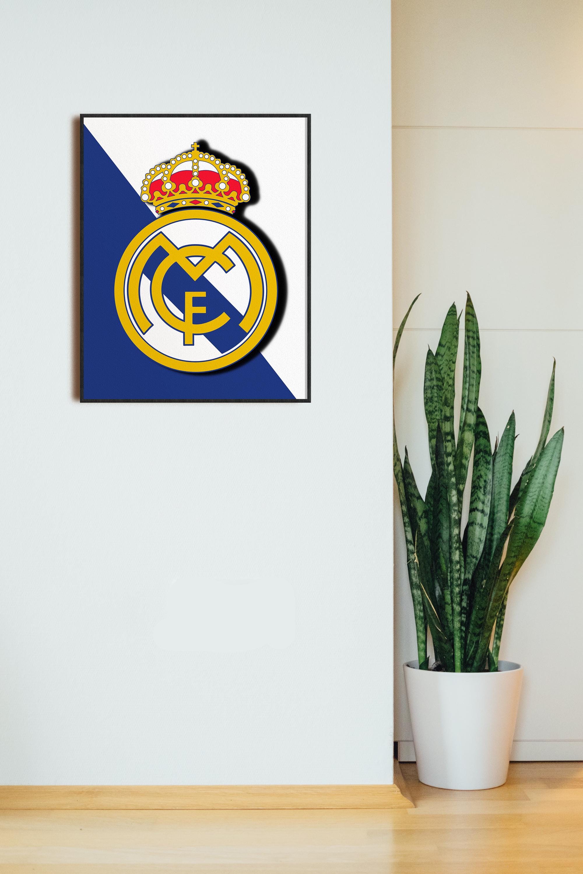 Real Madrid Logo Poster | Minimalist Football Wall Art - Etsy
