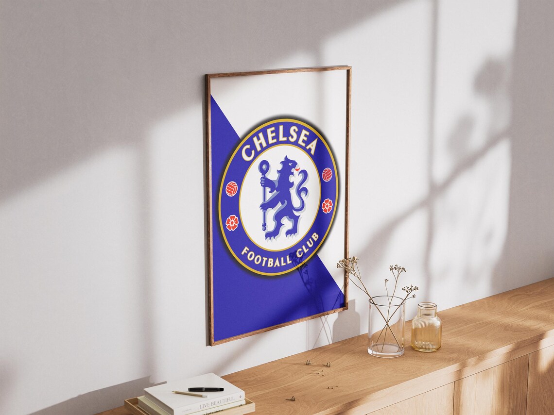 Chelsea FC Logo Poster | Minimalist Football Wall Art - Etsy UK