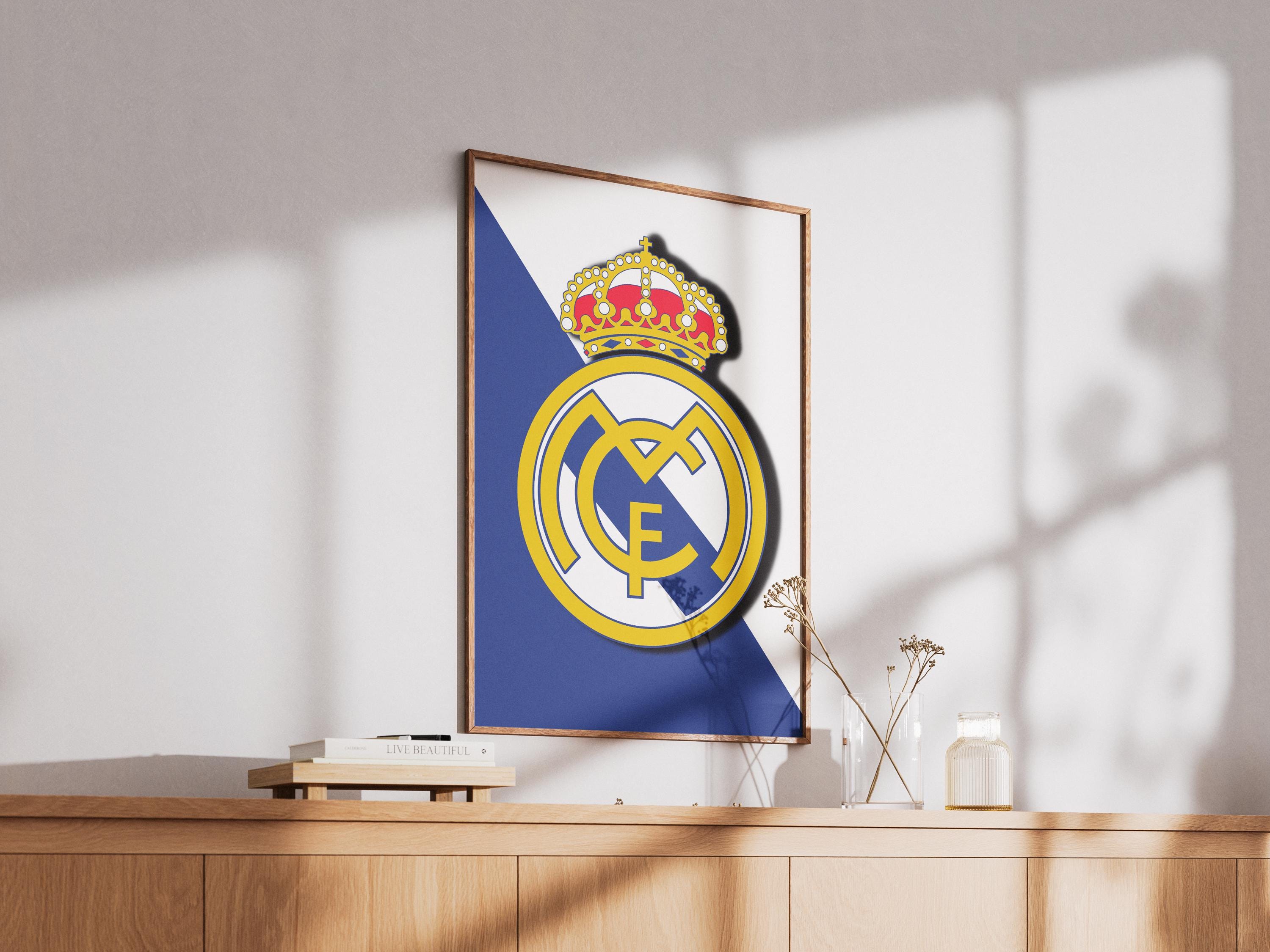 Real Madrid Logo Poster | Minimalist Football Wall Art - Etsy