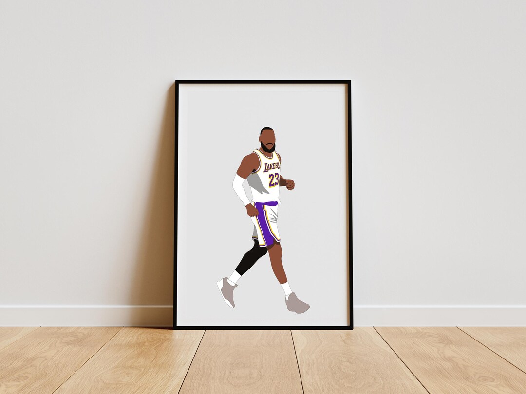Lebron James Basketball Art | Faceless NBA Digital Print - Etsy