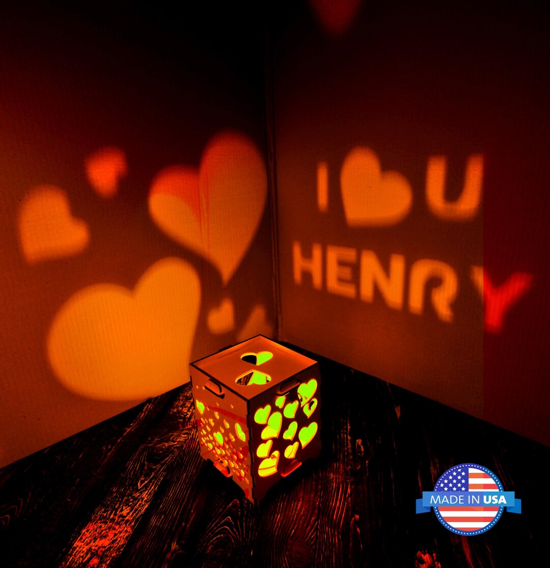 Custom Light up Message Lantern, Personalized Gift for Couple ...