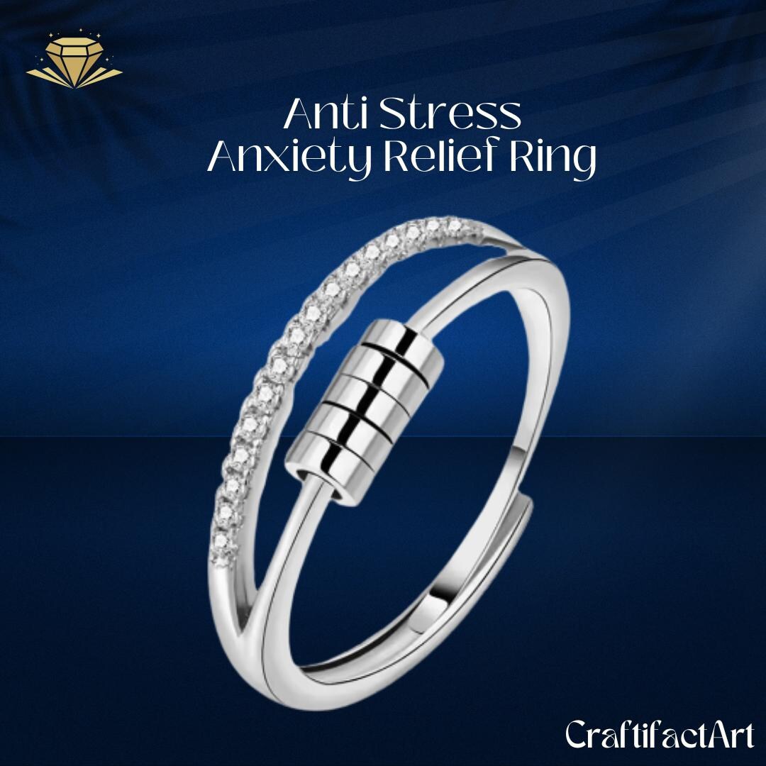 Anxiety Beaded Ring Fidget Ring | Skin Picking | Worry Ring | Cute Ring | Beaded Ring | Stress ...