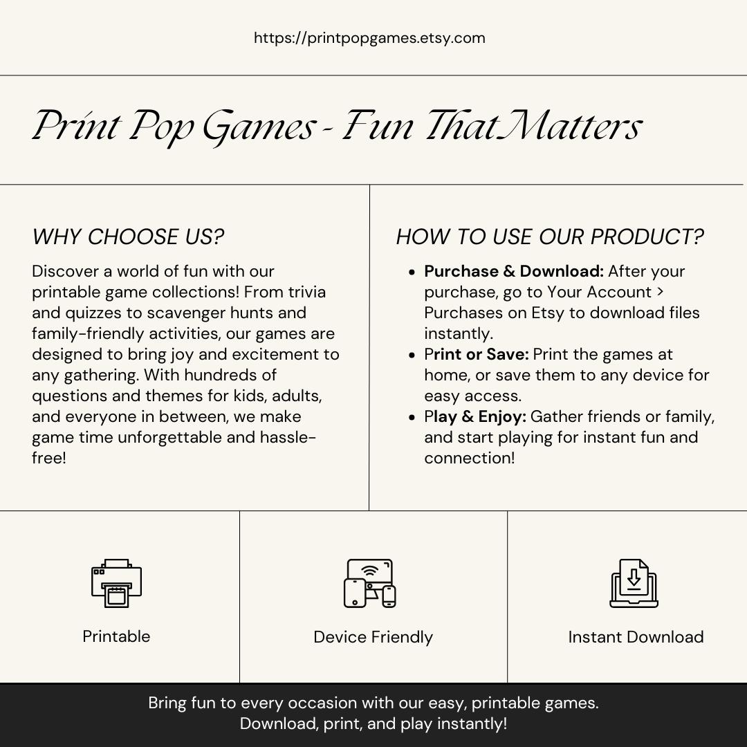 150-card Guess the Word Game - Fun Printable Party Game for All Ages ...