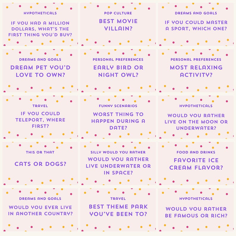 150 Fun Rapid Fire Question Game for Family, Friends, Parties ...