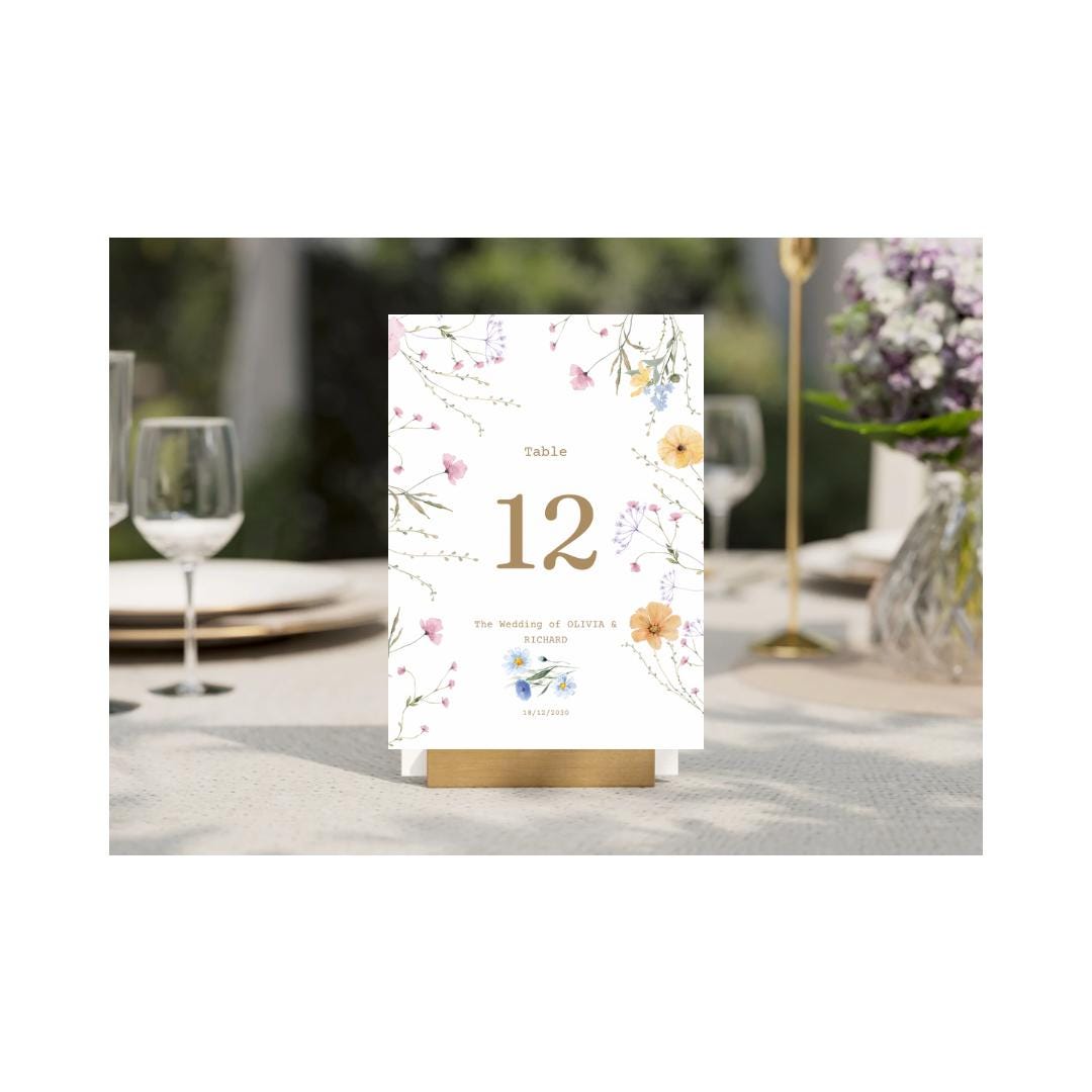 Wedding Stationary Table Numbers, Wedding Invite, Digital Download ...
