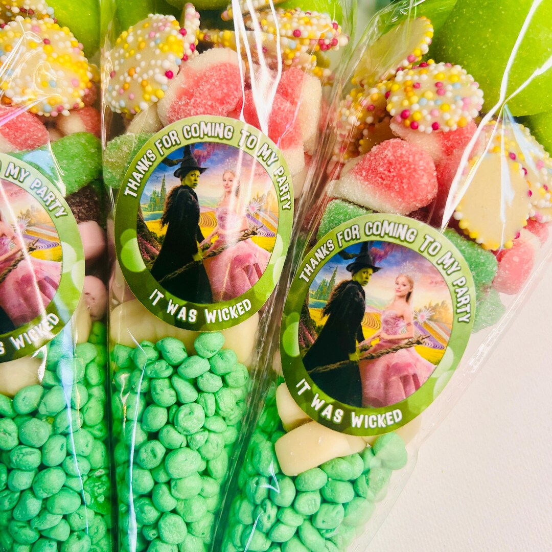 Large WICKED Sweet Cones | ELPHABA and GLINDA | Pre Filled Sweet Cones ...