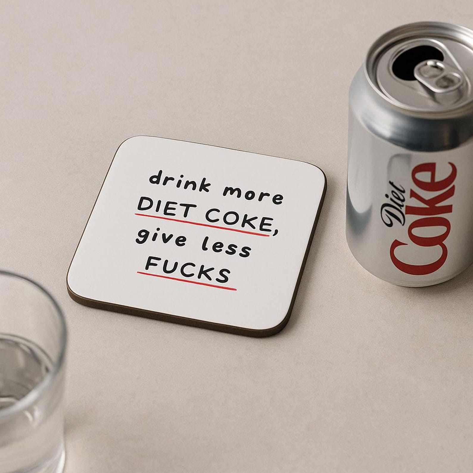 Personalized Drink Coaster, Funny Coasters, Soda Coaster, Funny Gifts ...