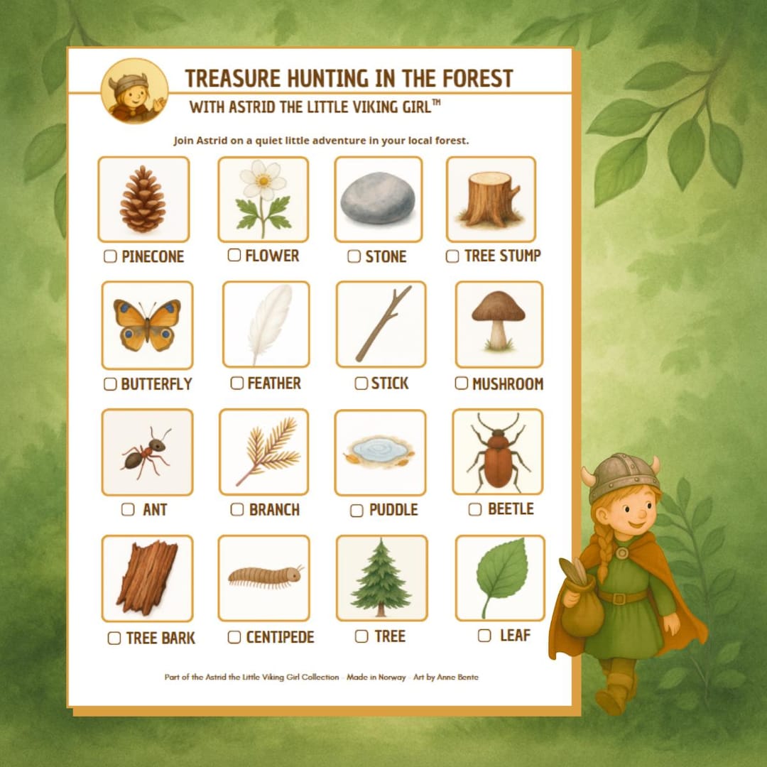 Nature Scavenger Hunt | Forest Treasure Hunt Printable | Kids Outdoor ...