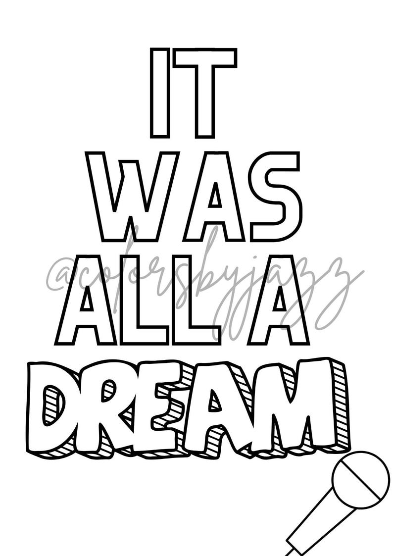 Notorious B.I.G. Themed Kids Coloring Book - Etsy
