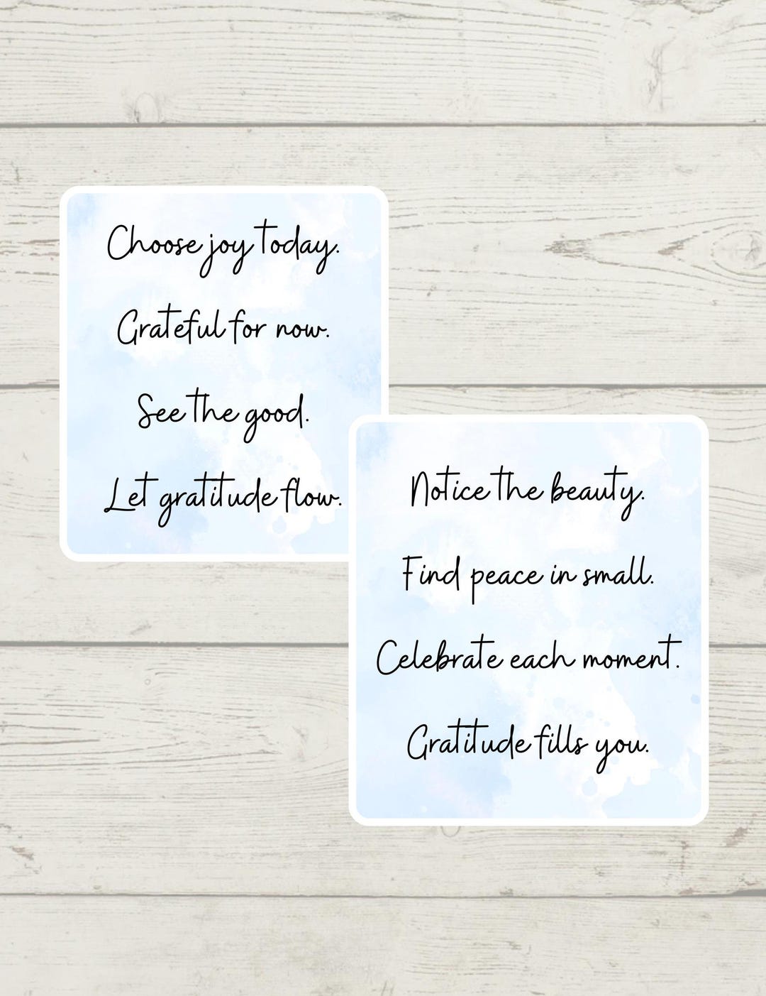 Gratitude & Joy Affirmation Sticker Pack, Positive Affirmation, Mental ...