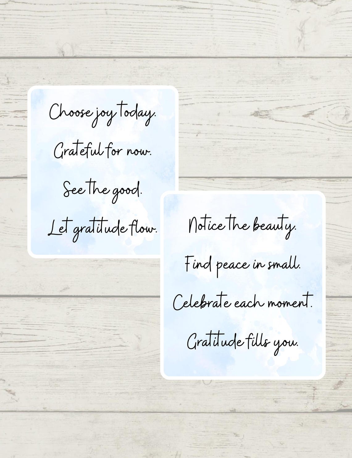 Gratitude & Joy Affirmation Sticker Pack, Positive Affirmation, Mental ...