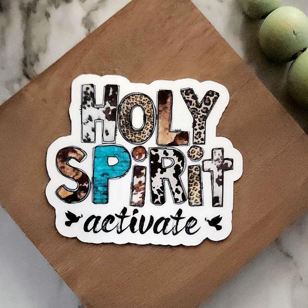 Holy Spirit Activate Sticker, Bible Journaling Stickers, Christian ...
