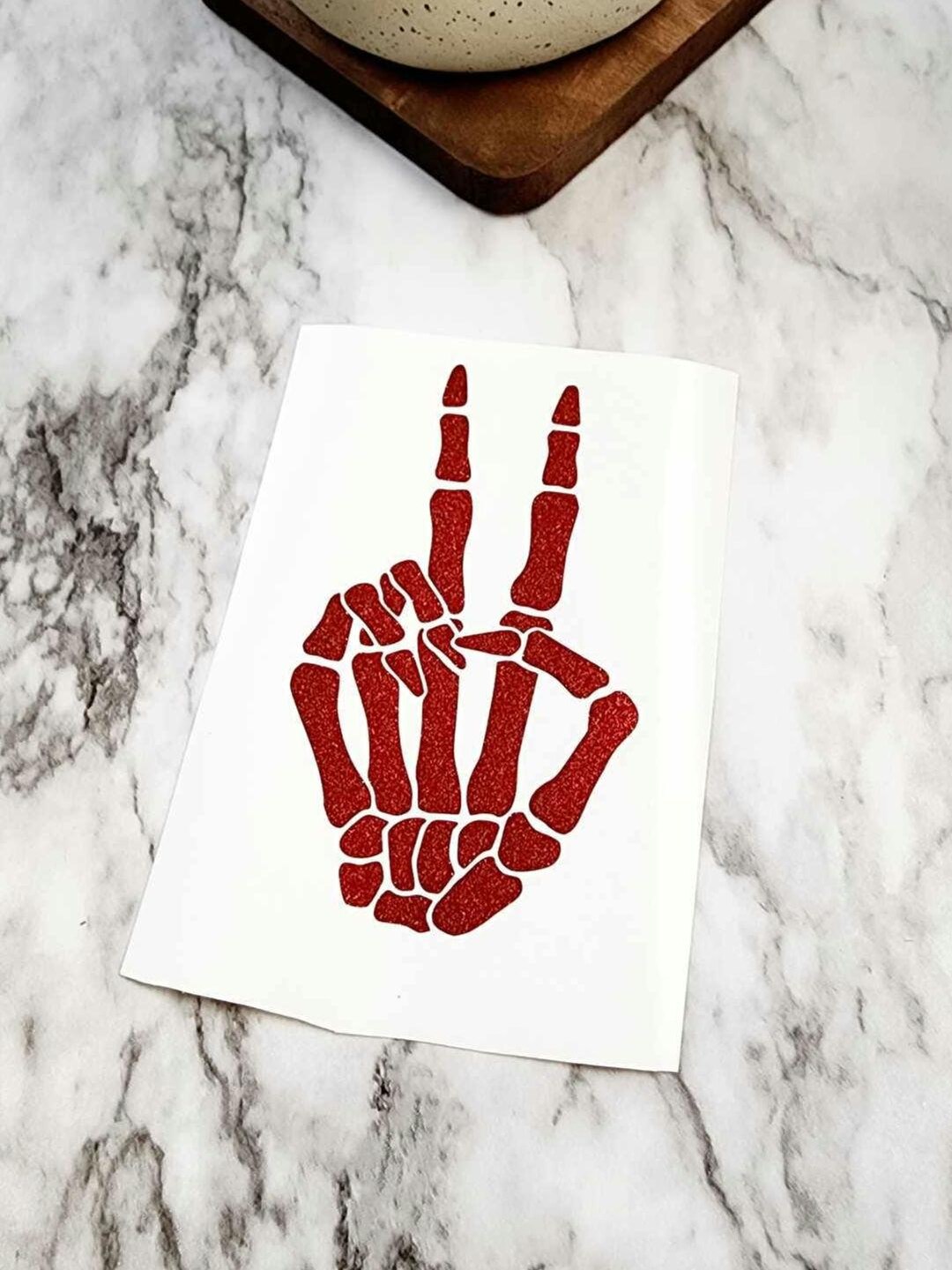 Skeleton Peace Sign Decal for Trucks, Cars, Laptops, Gothic ...