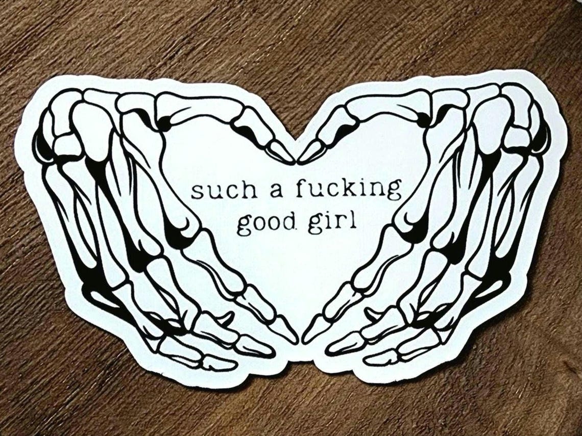 Such a Good Girl Sticker, Bookish Decal, Dark Romance Reader, Kindle ...