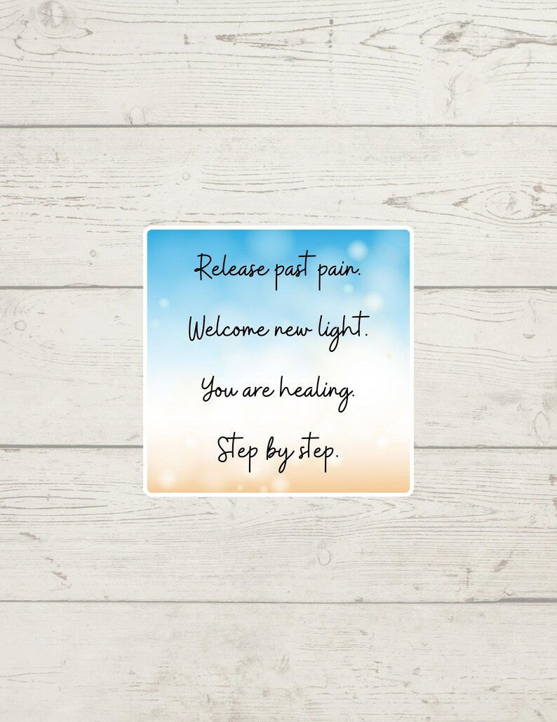 Healing Journey Affirmation Sticker Pack – Relaxation, Growth & Trust ...