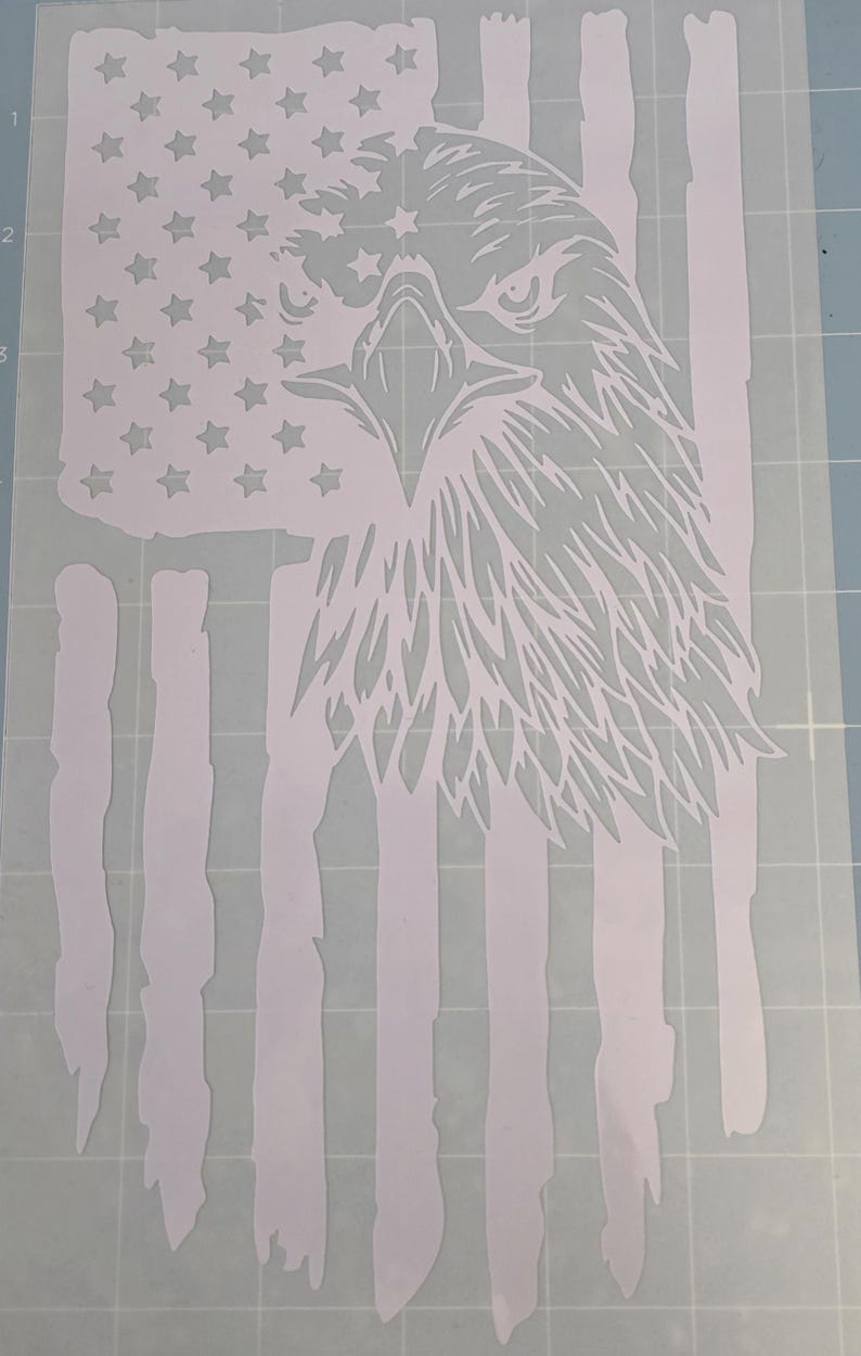 American Flag Bald Eagle Decal Sticker for Trucks, Cars, Boats, Campers ...
