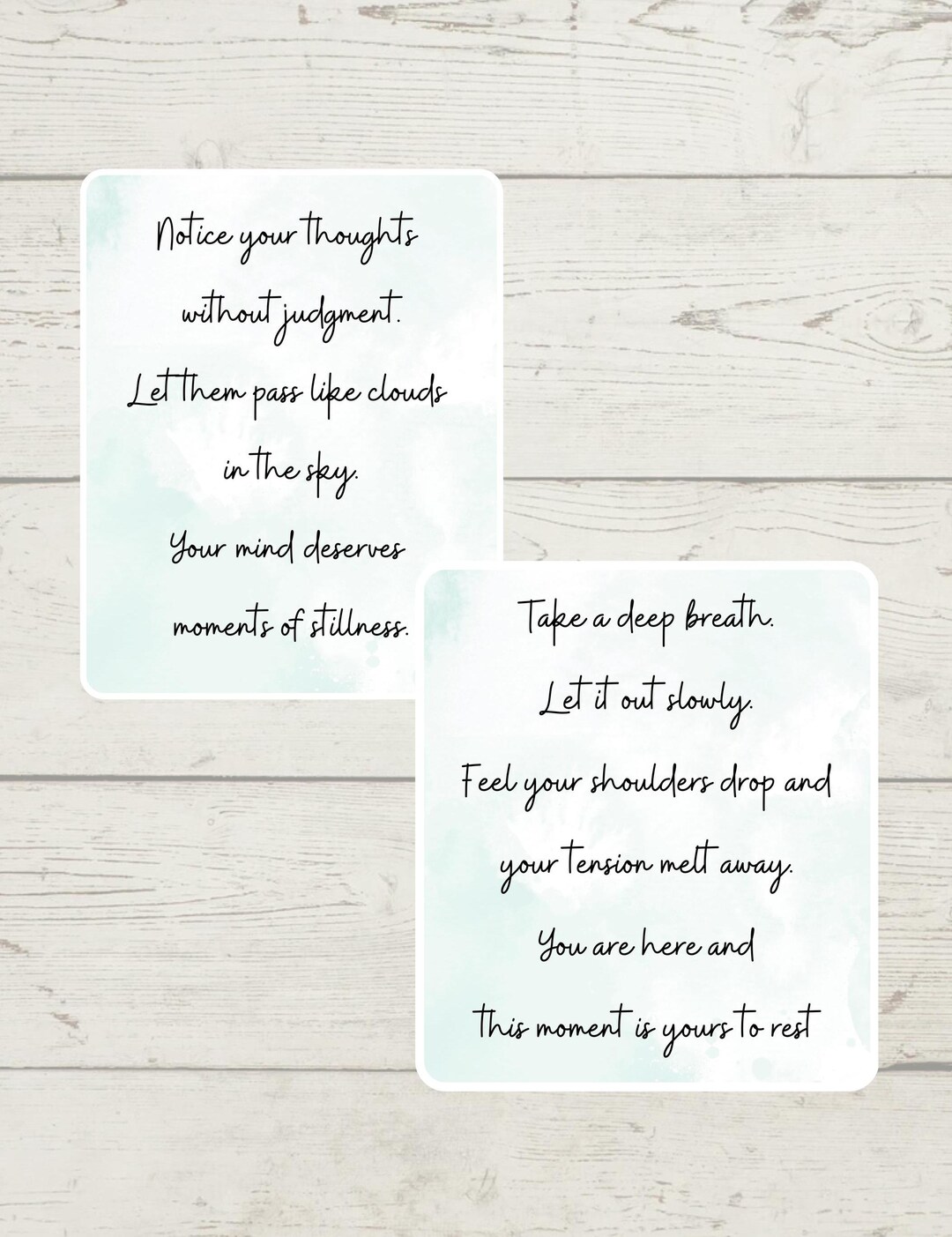 Mindful Affirmation Sticker Pack –relax, Breathe, & Be Present ...