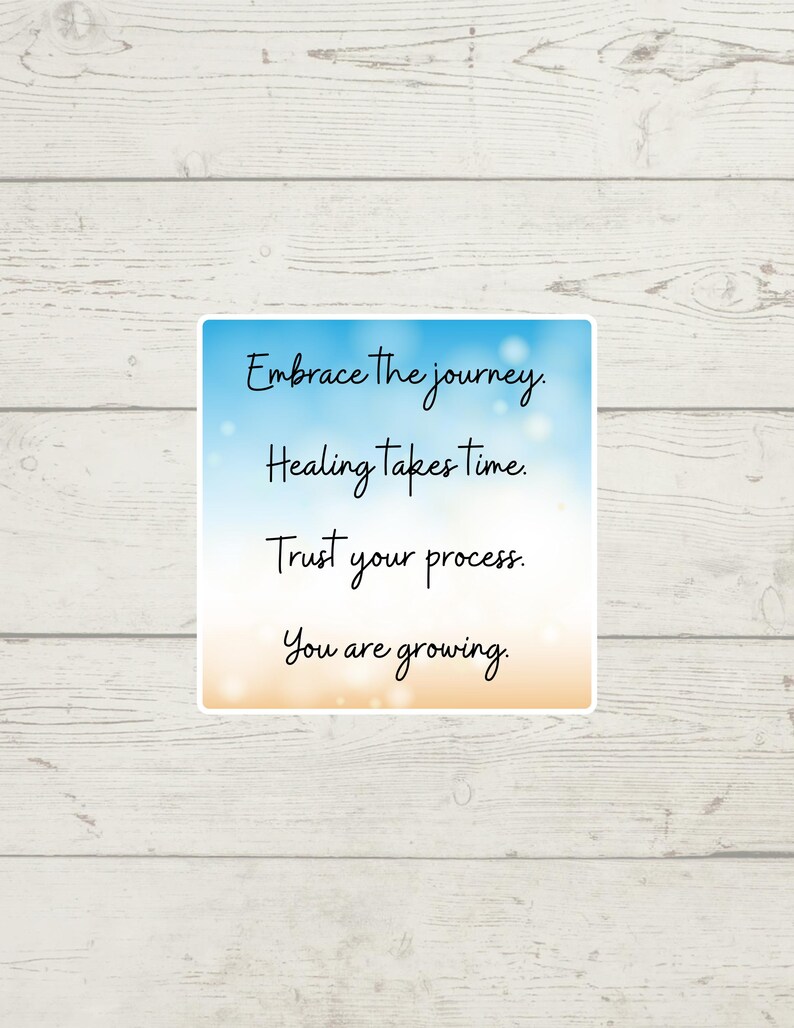 Healing Journey Affirmation Sticker Pack – Relaxation, Growth & Trust ...