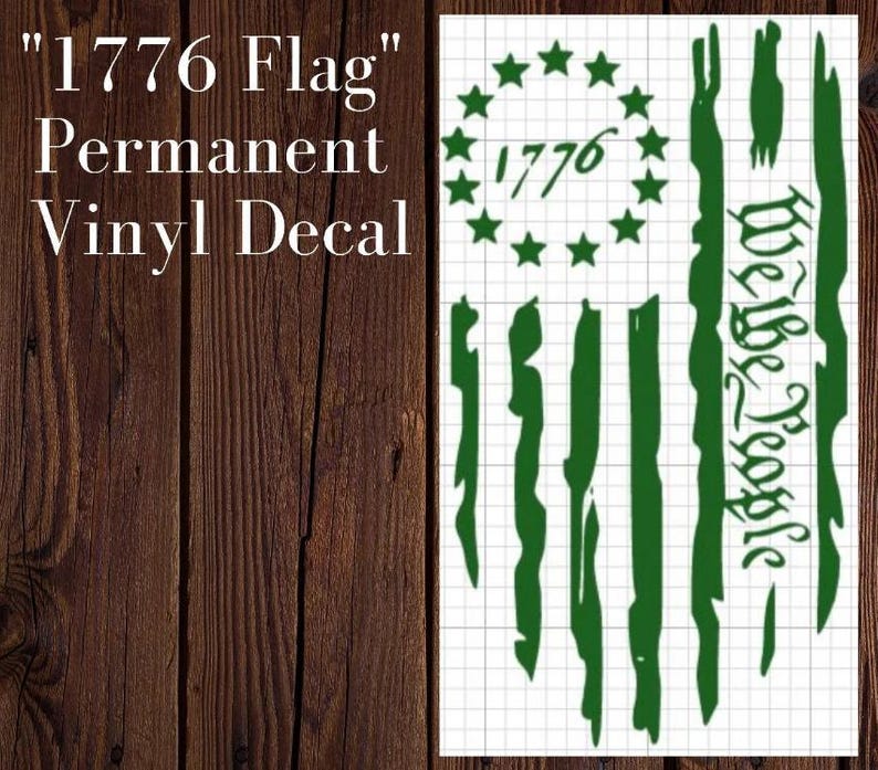 1776 We the People Flag Decal Patriotic Decals truck Decals for Men ...