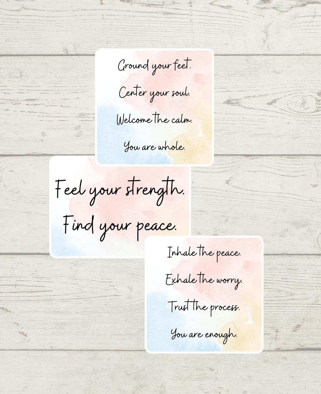 Healing Affirmation Sticker Pack – Ground, Strengthen & Trust ...