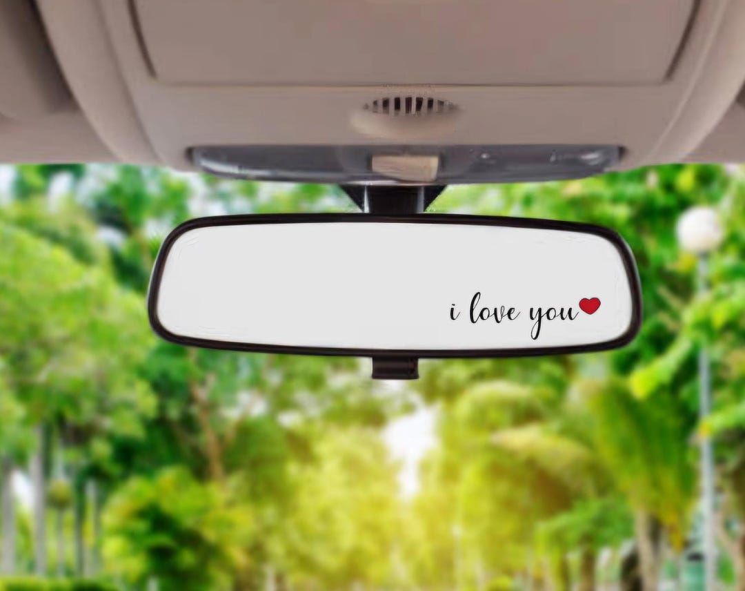 Custom Mini Rear View Mirror Decal Sticker, Car Accessories, Positive ...