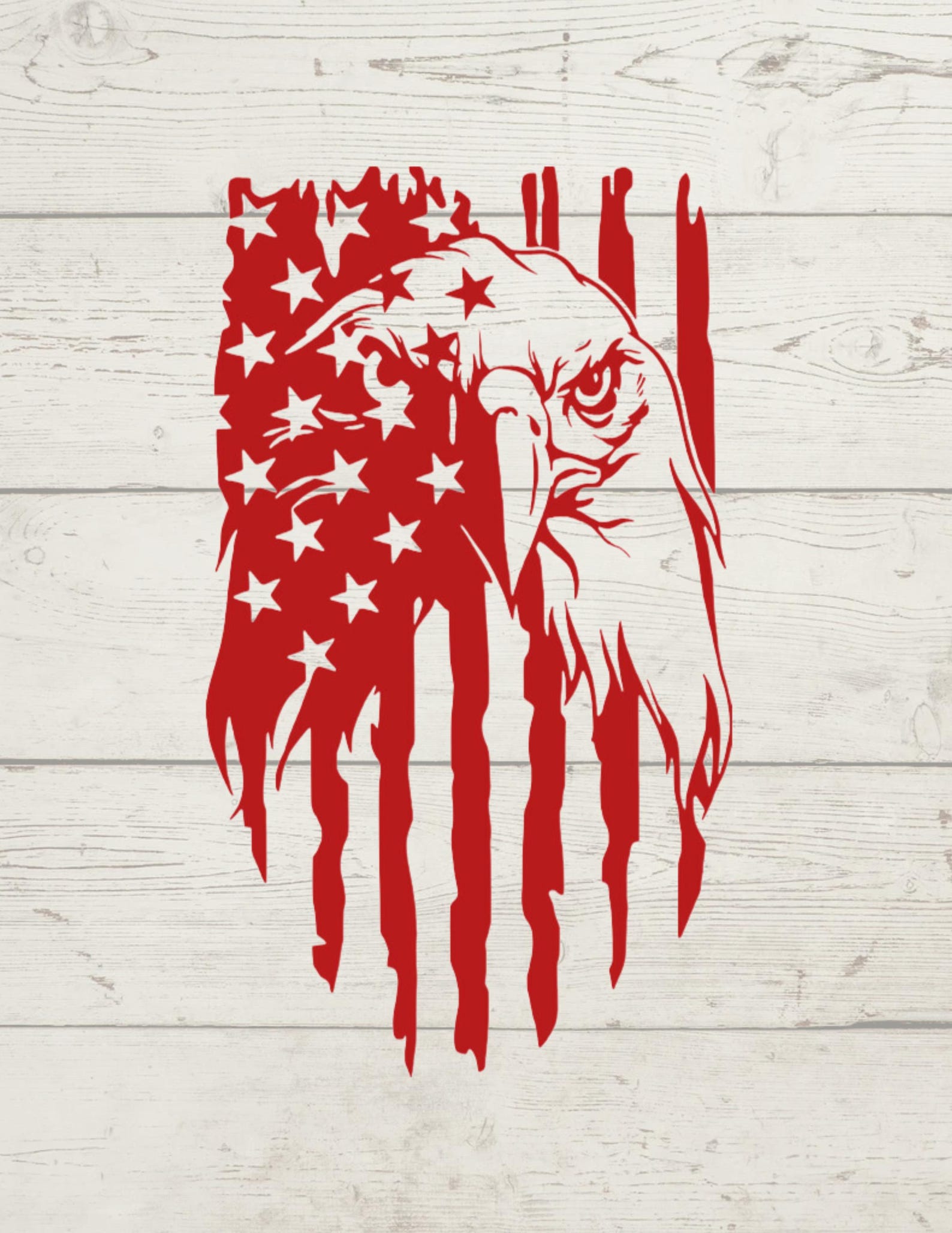 American Flag Bald Eagle Decal Sticker for Trucks, Cars, Boats, Campers ...