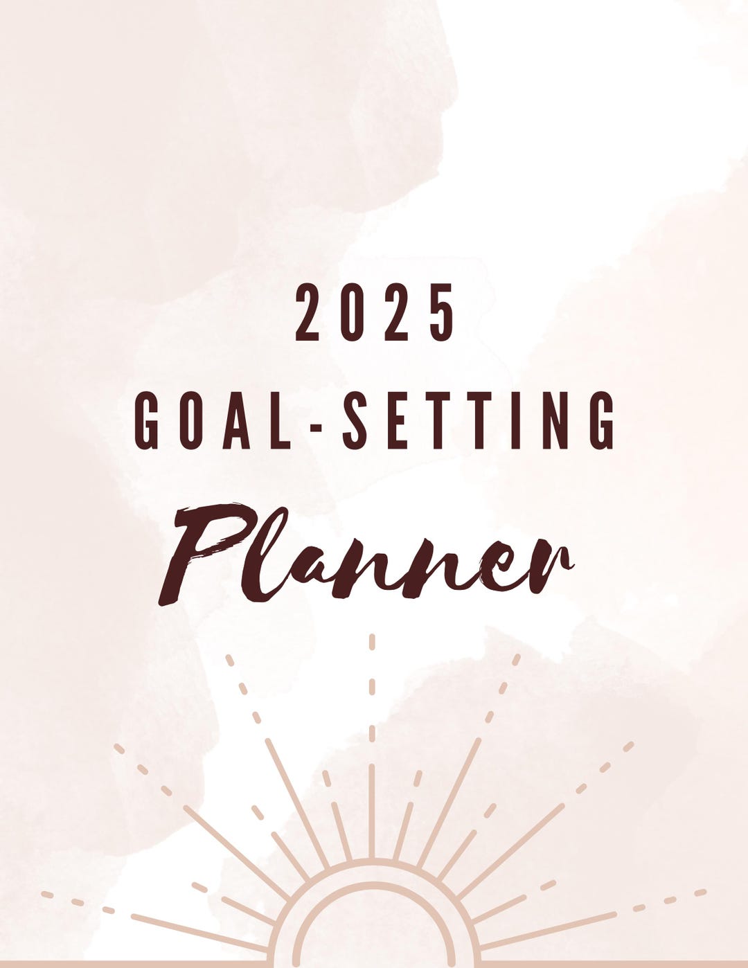2025 Goal Setting Planner Template Bundle, 2025 Vision Board & Monthly ...