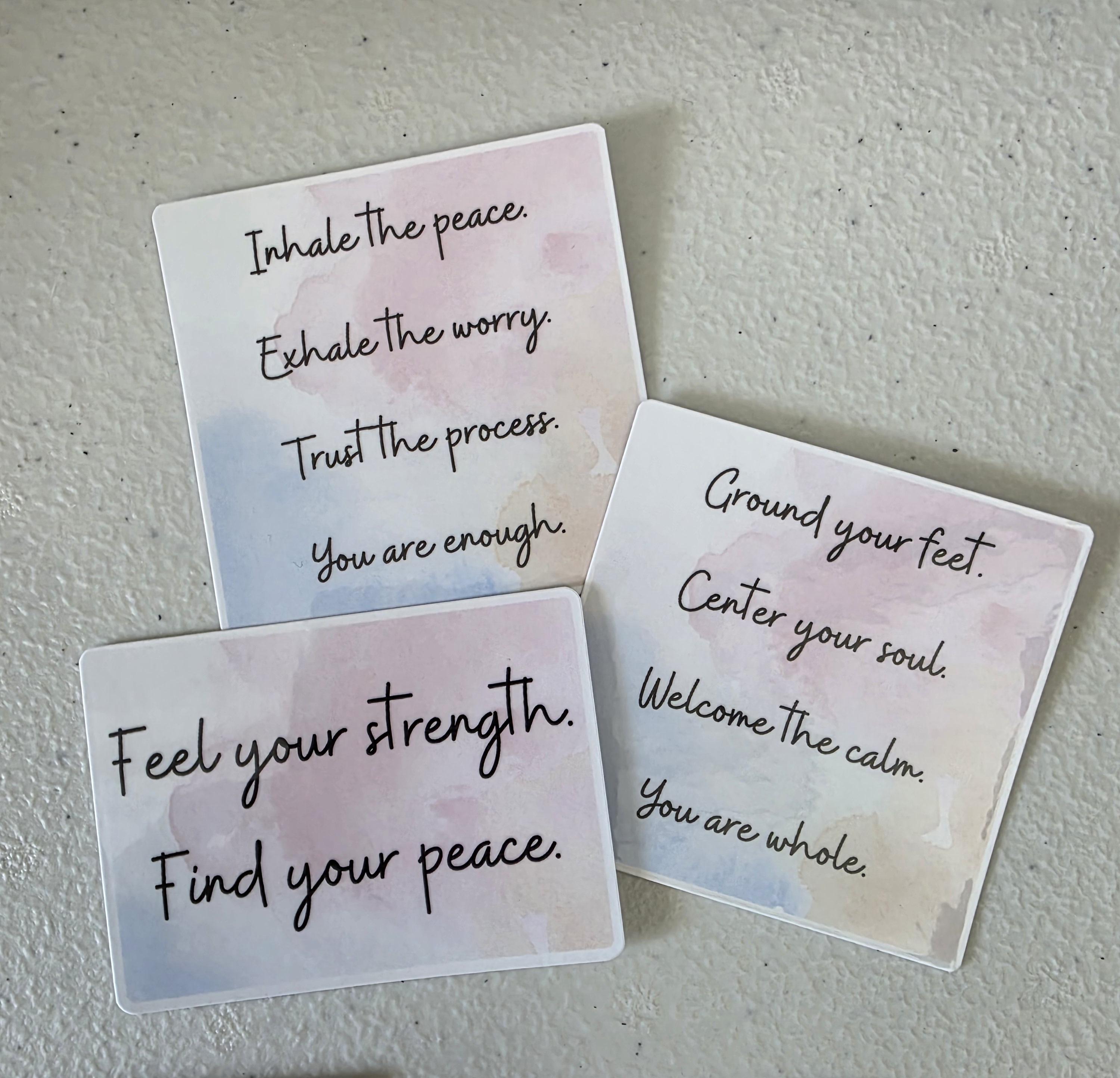Healing Affirmation Sticker Pack – Ground, Strengthen & Trust ...