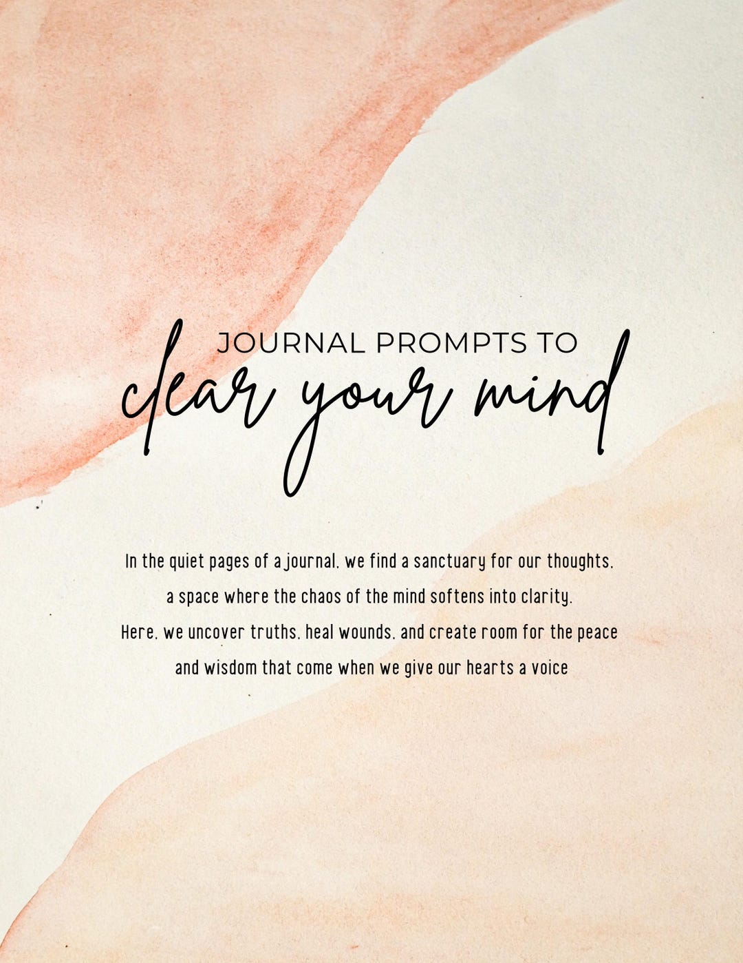 Guided Journal Prompts Workbook: Self-discovery, Mental Health (digital ...